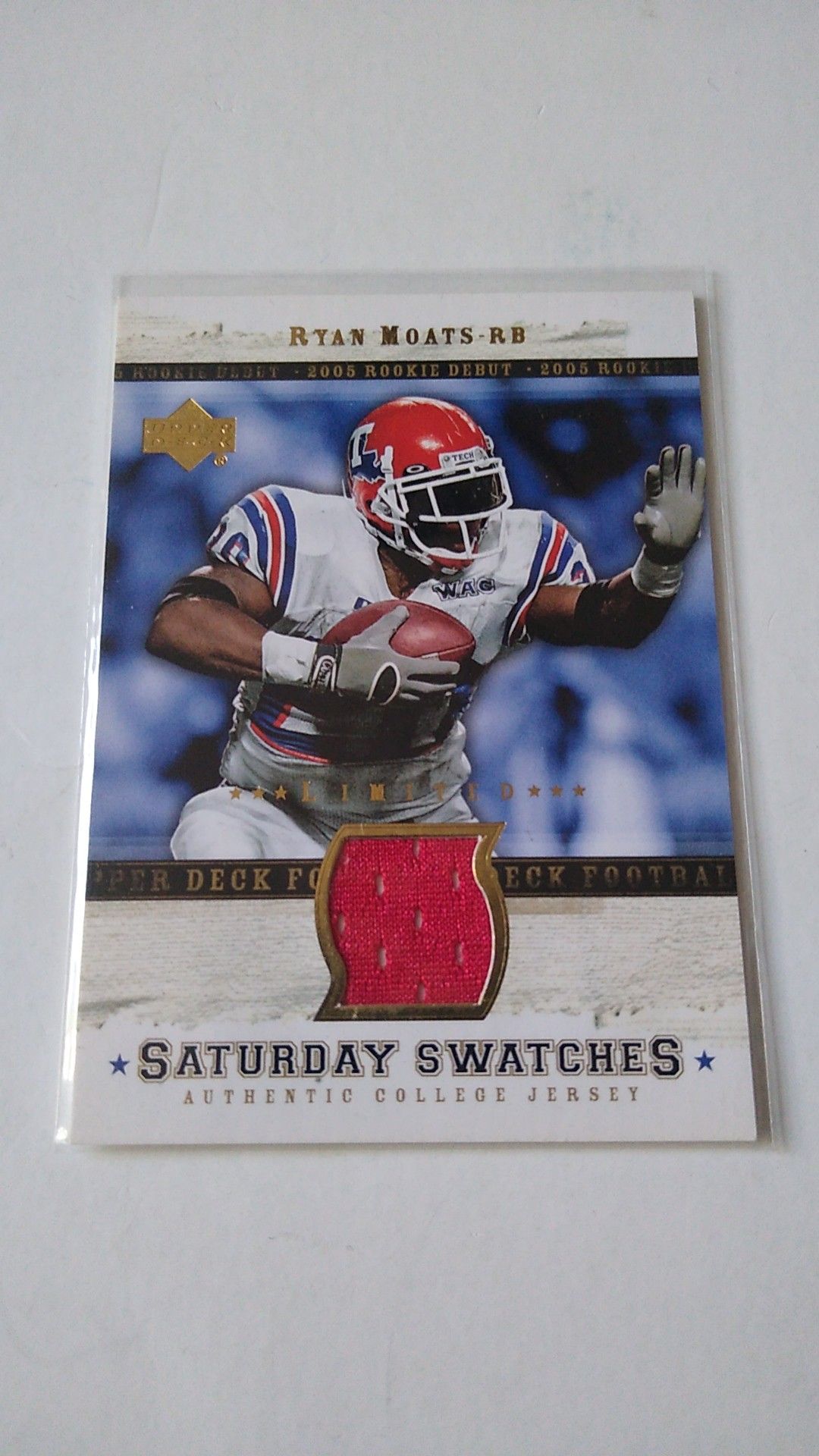 2005 Rookie Debut Saturday Swatches Ryan Moats Jay card for Sale in ...
