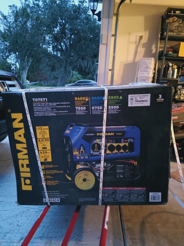 Generator Firman 9400/7500 Watts for Sale in Ocoee, FL - OfferUp