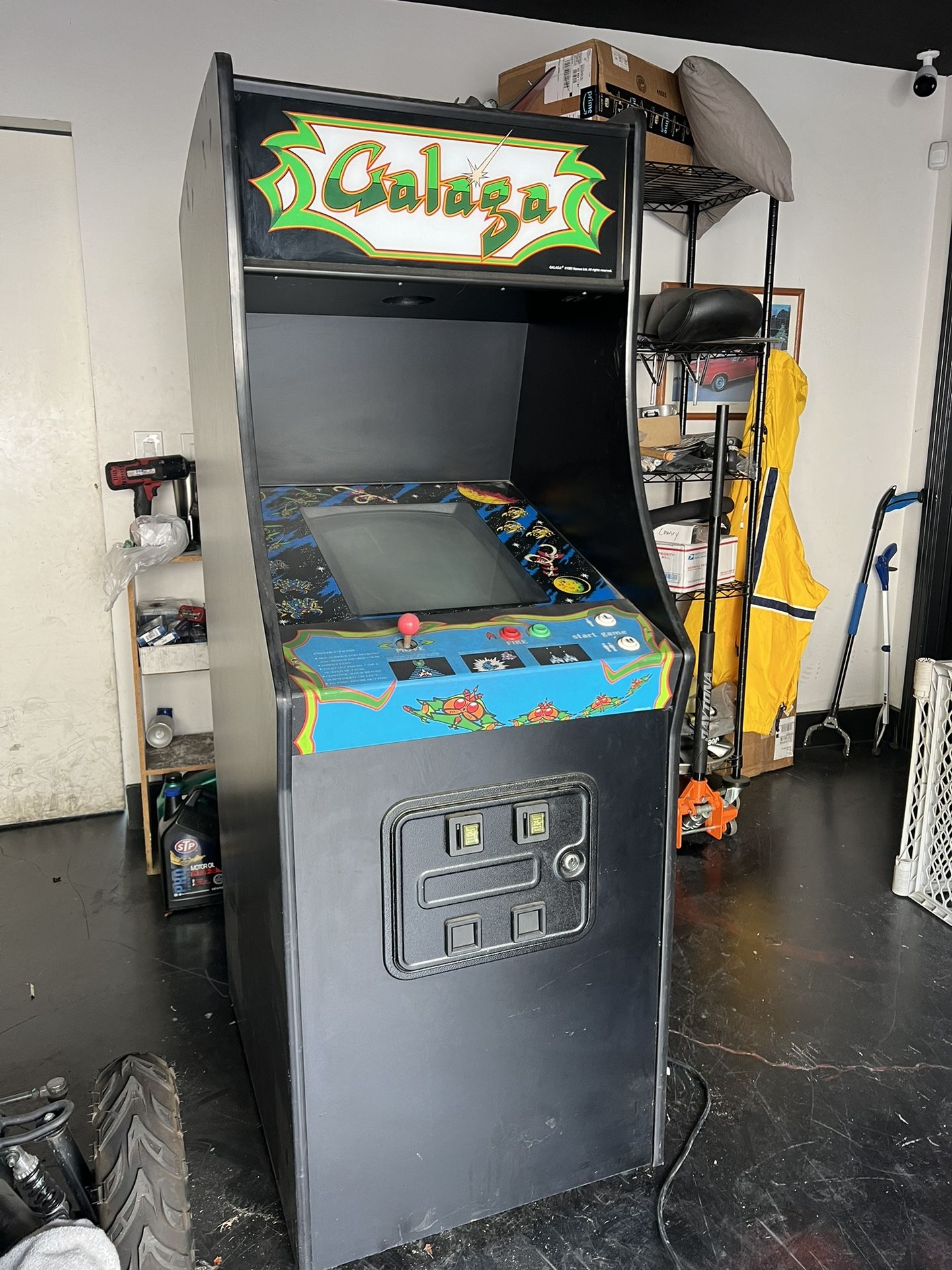 Vintage Galaga Standup Arcade Machine with 39 Games for Sale in Anaheim ...