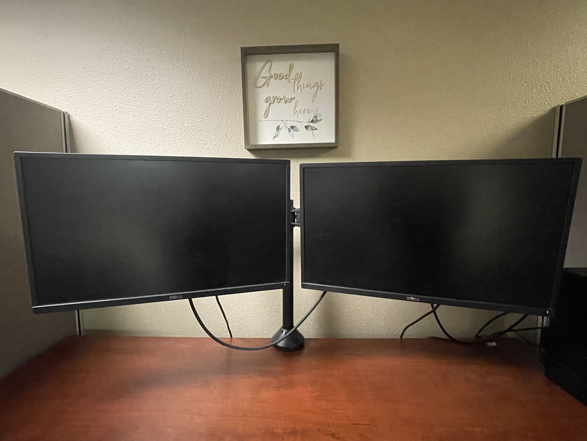 Dell Dual Monitors With Single Stand Mounting System for Sale in ...
