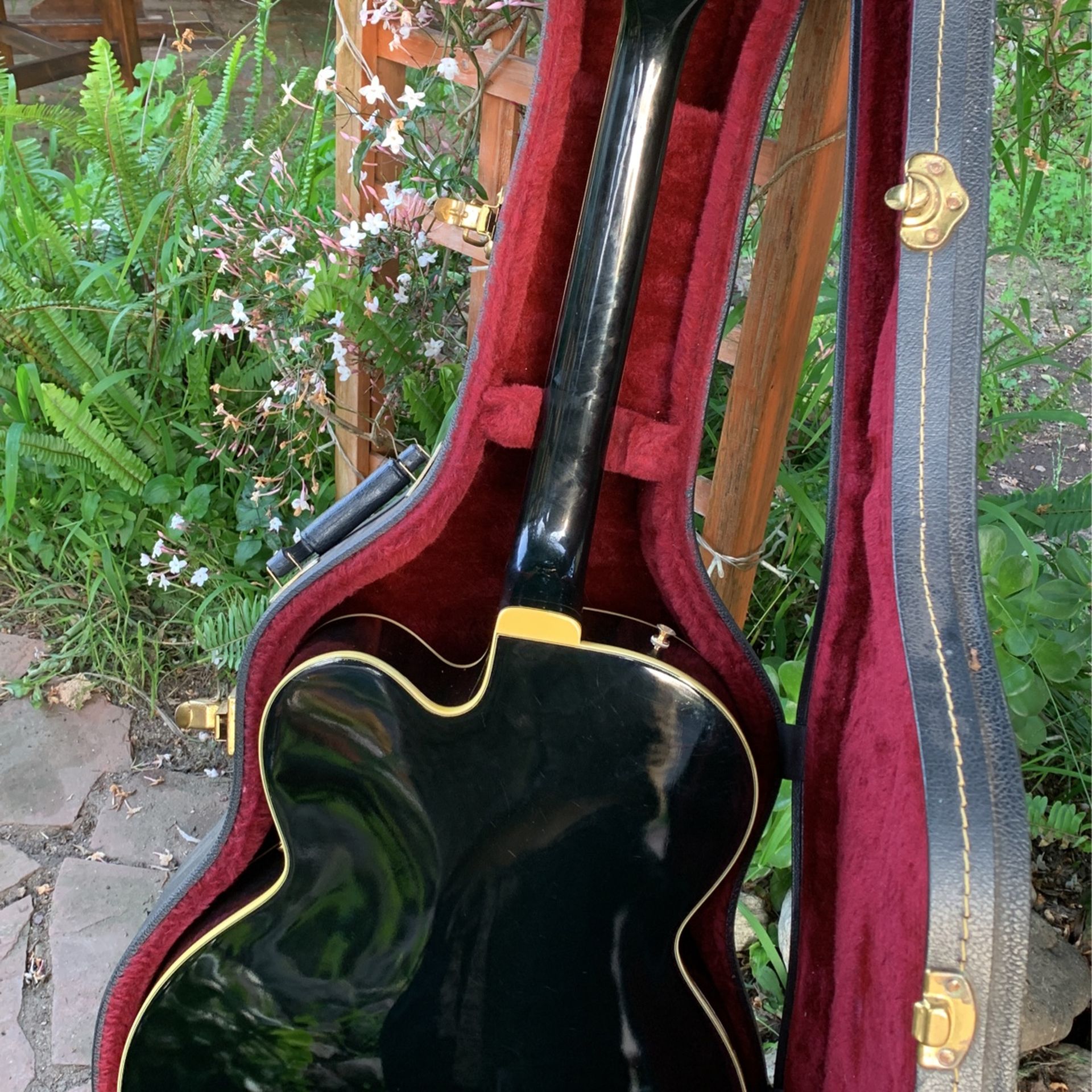 Vintage Electric Acoustic Jazz Guitar L5 Copy | Sebring 1986 JS20 Ebony ...