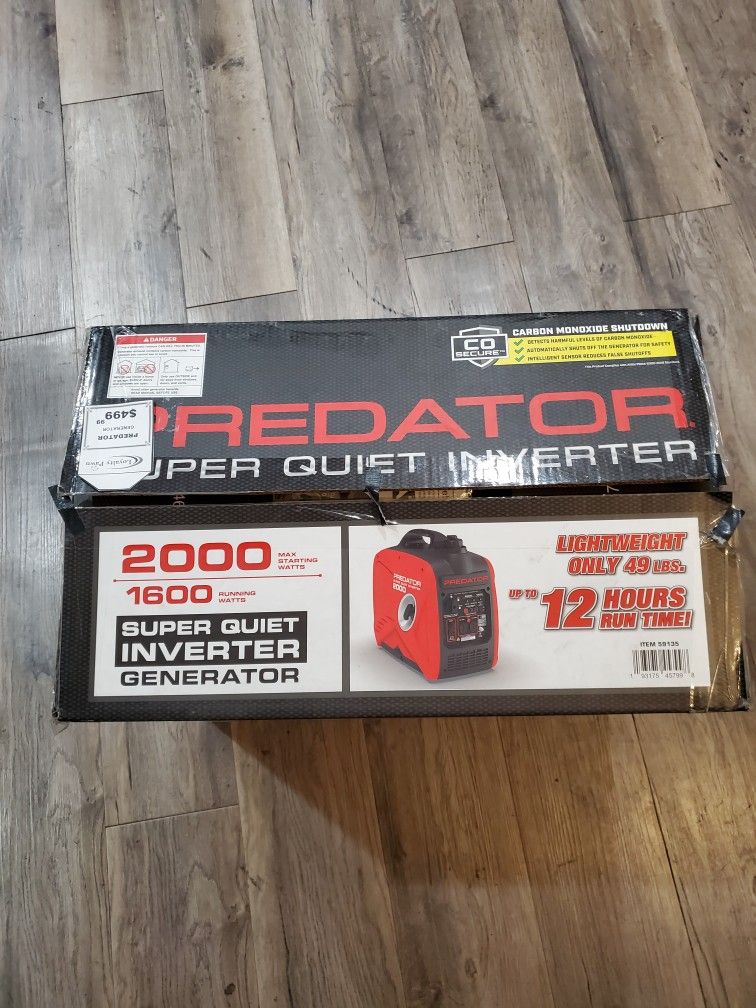 PREDATOR INVERTER GENERATOR for Sale in Sacramento, CA - OfferUp
