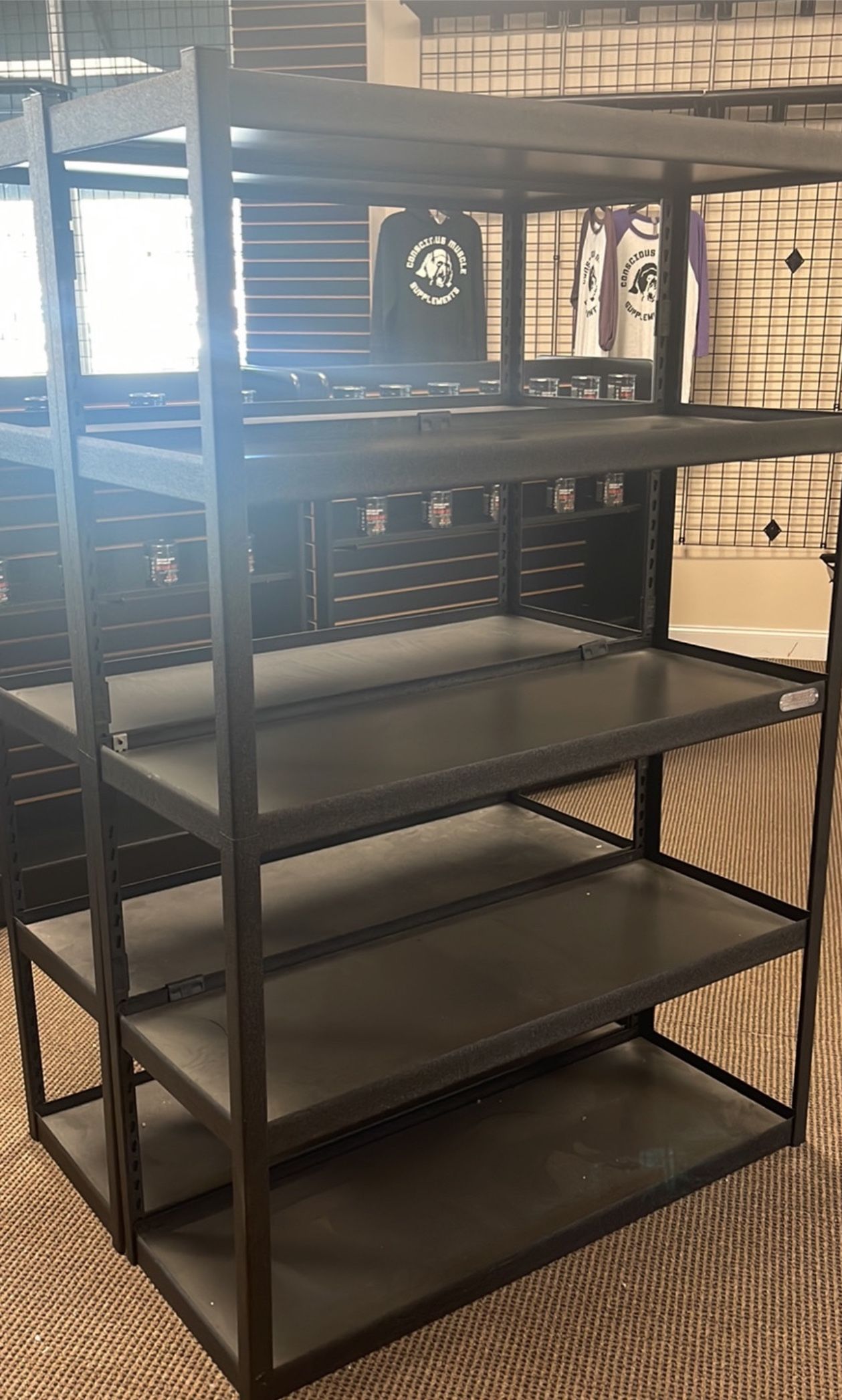 Whalen 5-Shelf Heavy Duty Steel Shelving Unit, 48" W x 24" D x 72" H ...