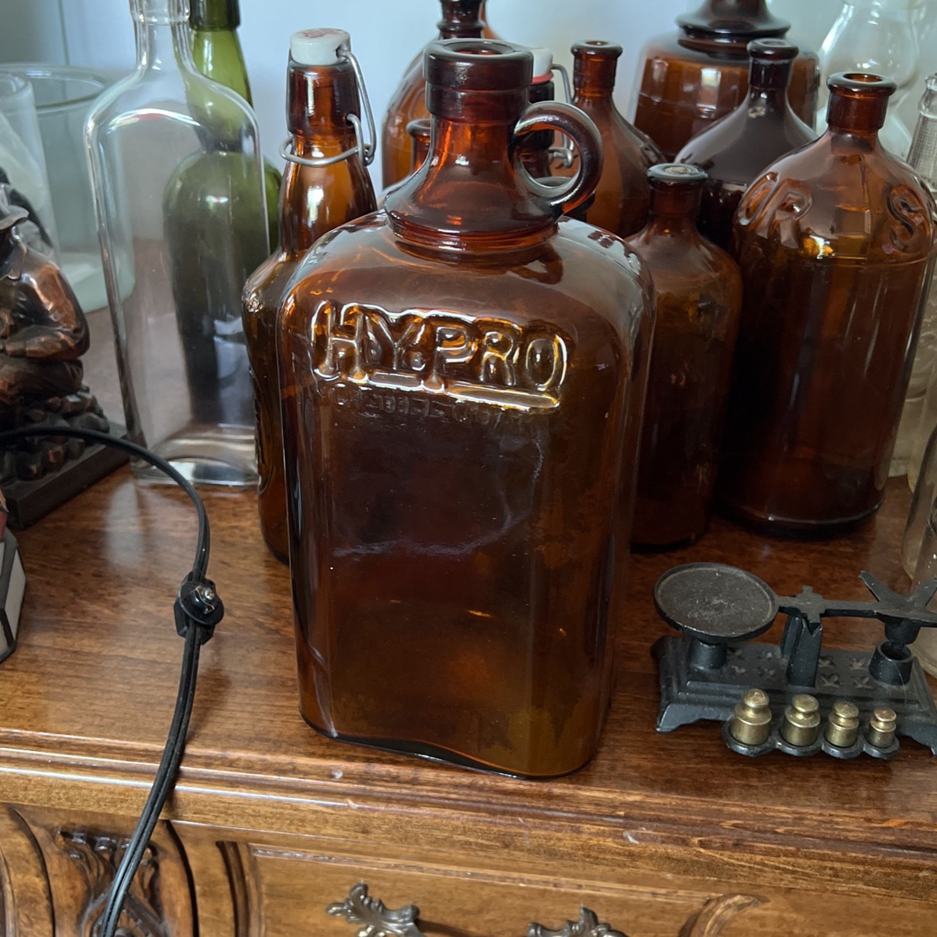 Antique Brown Amber Cleaner Glass Bottles for Sale in Federal Way, WA ...
