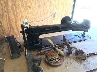 Singer 144W302 heavy duty long arm sewing machine for Sale in Mission ...