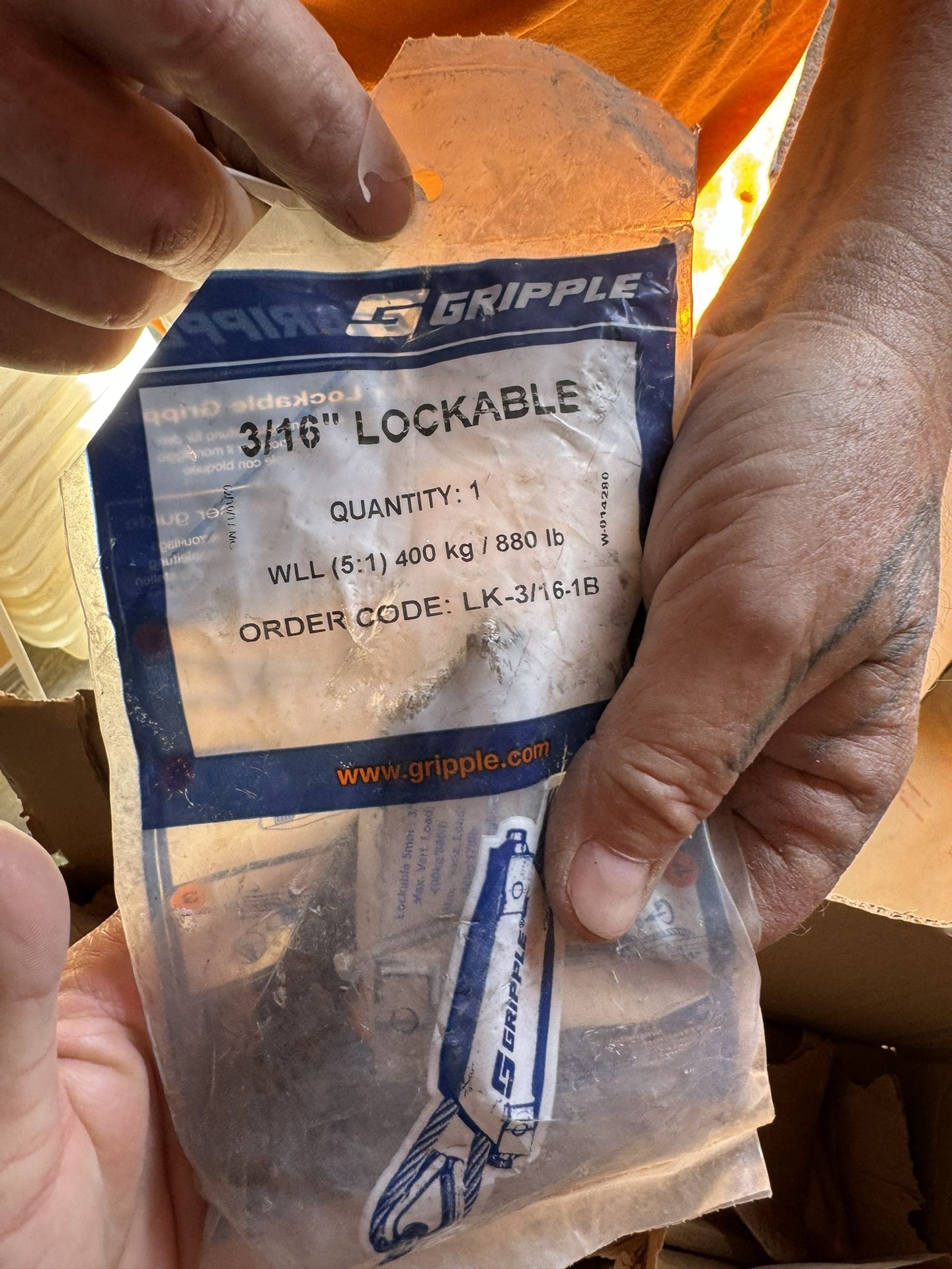 Gripple LK-3/16-1B 3/16" Lockable Wire Loop Fastener W/ Key for Sale in ...