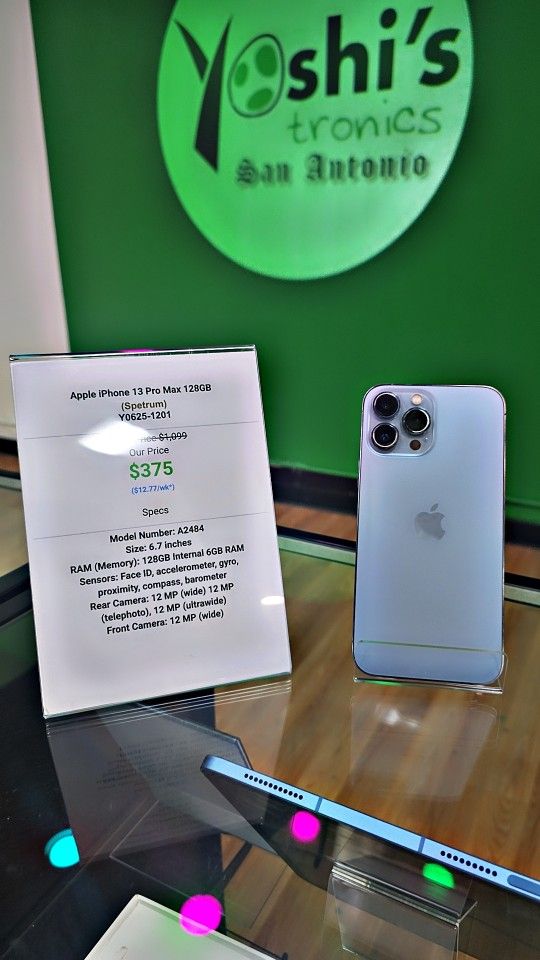 Apple. IPhone 13 Pro Max 128GB Spectrum Y0625-1201 for Sale in San ...