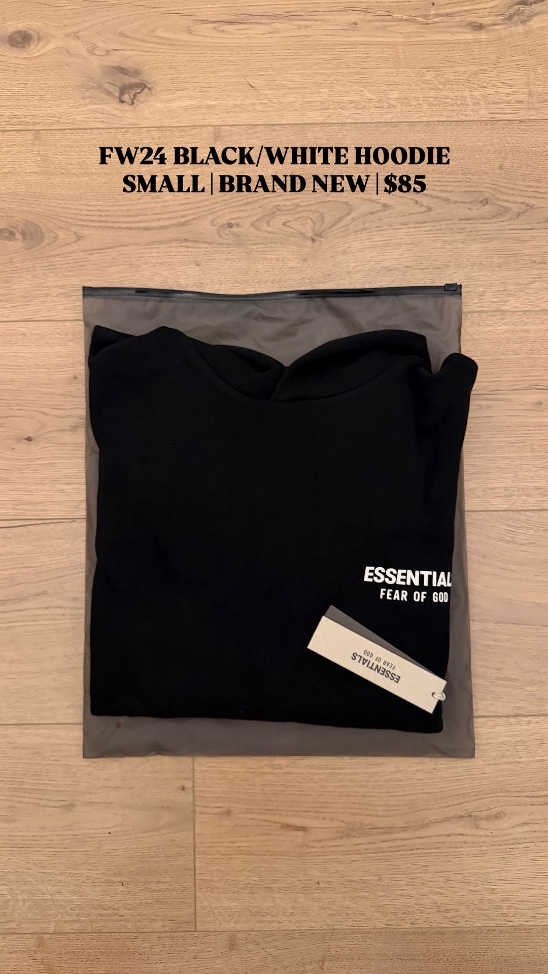 FOG Essentials FW24 Black/White Hoodie for Sale in San Jose, CA - OfferUp