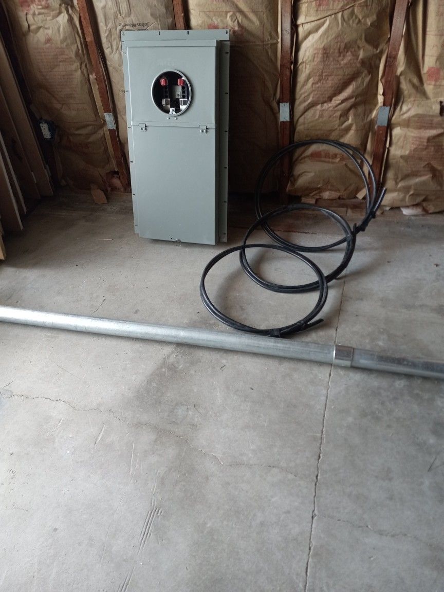 NEW ELECTRIC PANEL WITH MAST POST AND CABLES for Sale in Imperial Beach ...