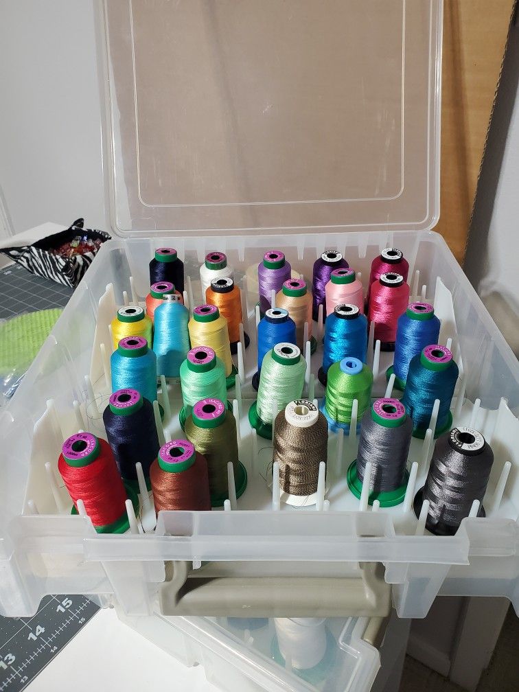 REDUCED 3 Embroidery Thread Boxes. Storage Boxes Included. for Sale in ...