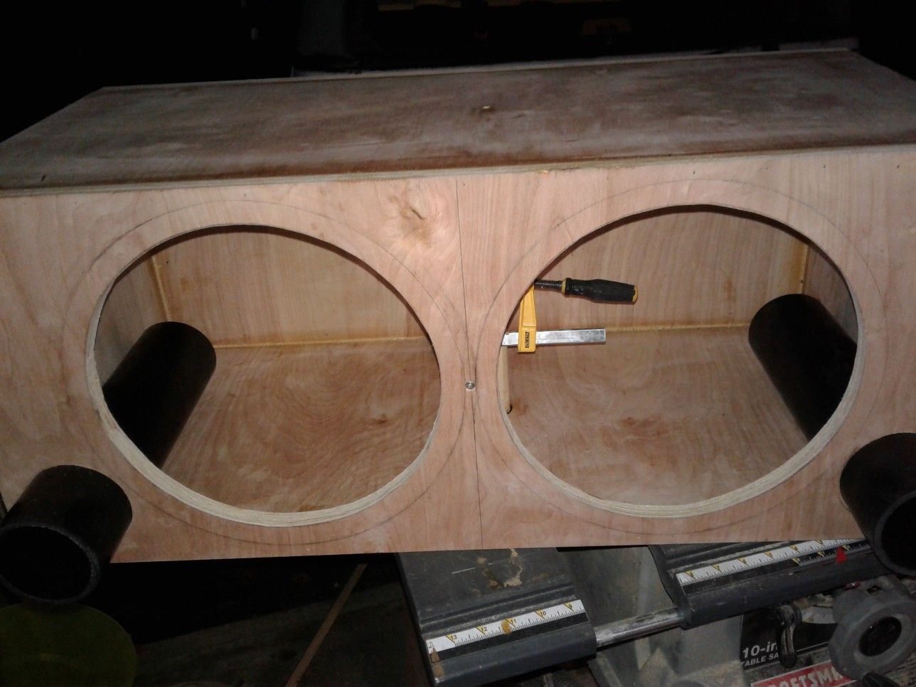 2.6 cu ft subwoofer box ( 2 -3 inch ported ) BIRCH WOOD for Sale in ...