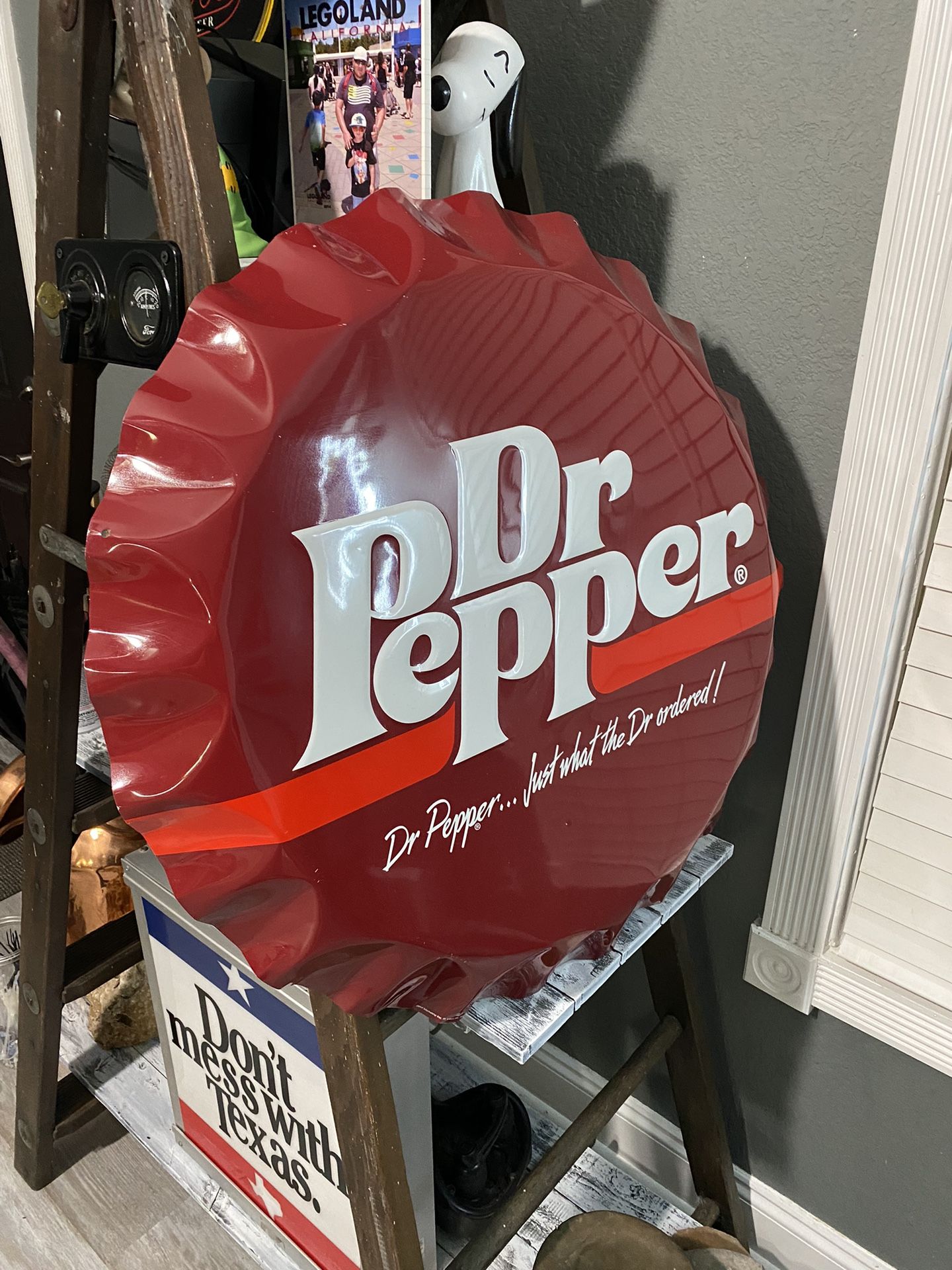 Large Vintage 27” Dr Pepper Button Sign for Sale in San Antonio, TX ...