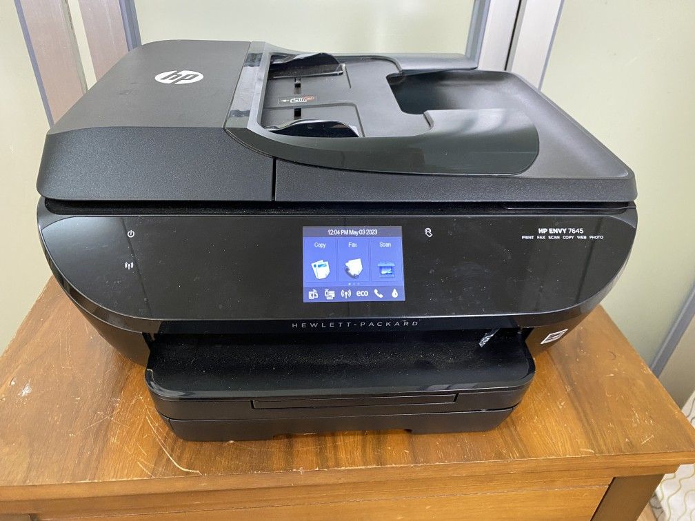 HP ENVY 7645 Black All in One Color Inkjet Printer for Sale in Bellevue ...
