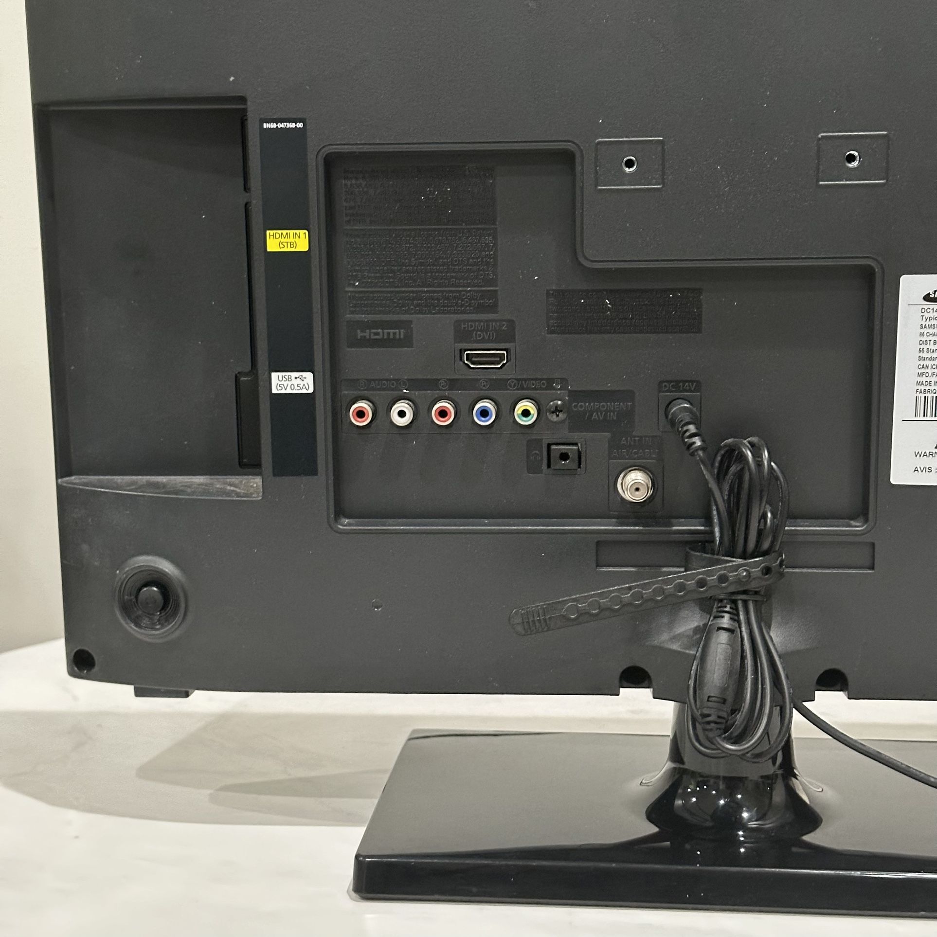 Samsung UN22F5000AF 22” TV 1080P 60Hz HDTV w/ Remote RV Boat Camping TV ...