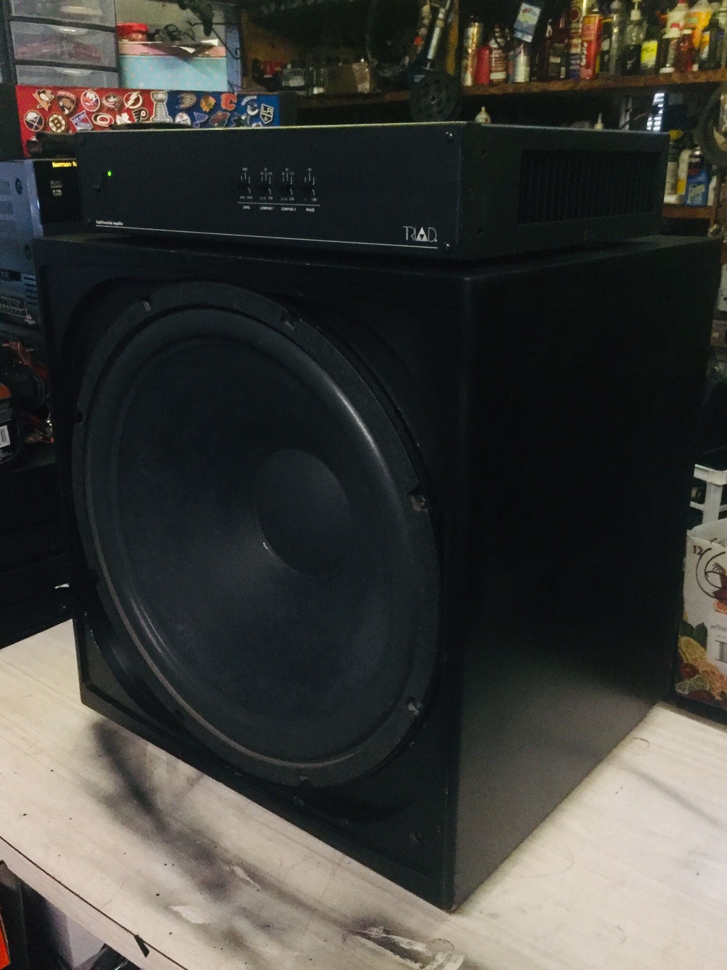 •Rare• High End Audio• Triad Platinum 18” Sub Woofer w/ Triad Bronze ...