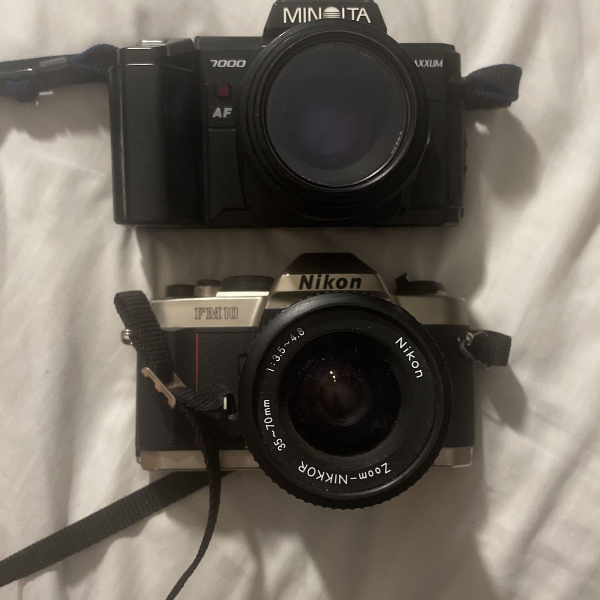 Minolta 7000 And Nikon FM 10 Cameras for Sale in Los Angeles, CA - OfferUp