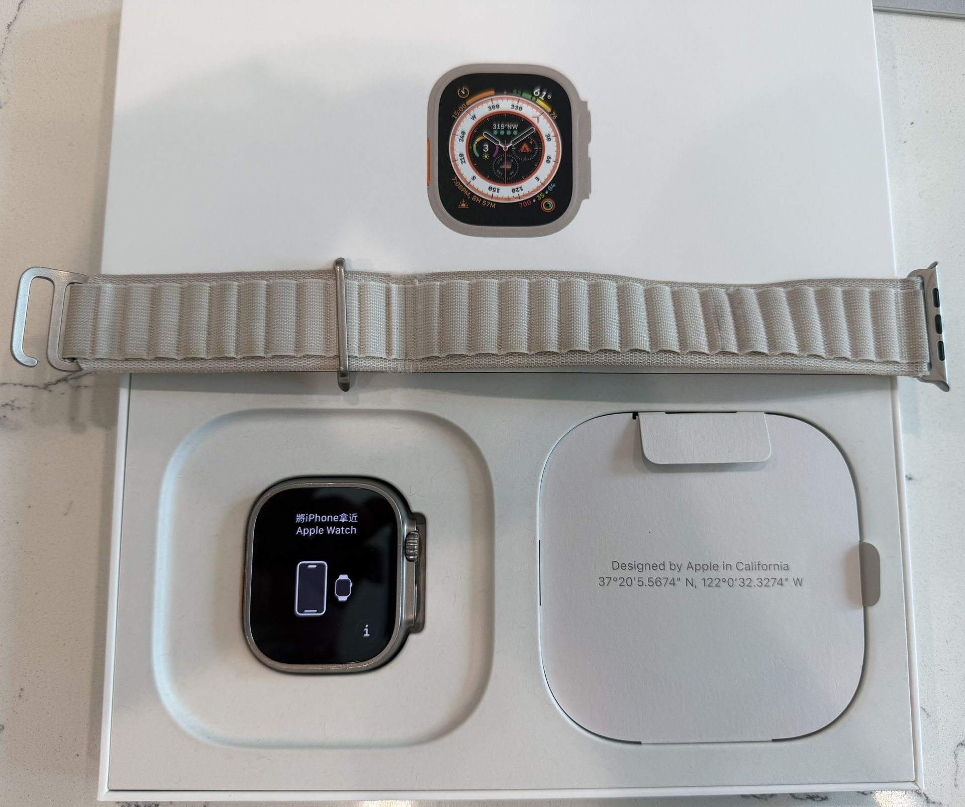 Apple Watch Ultra 1 49mm Titanium WiFi + Cellular Unlocked for Sale in ...