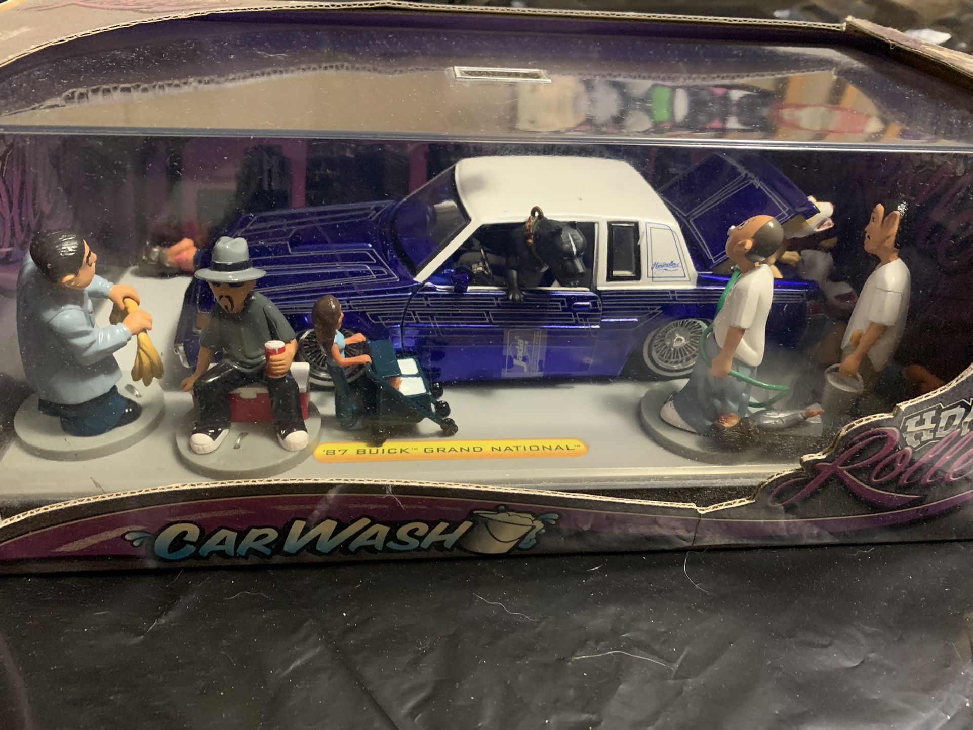 Homie Rollerz '87 Buick Grand National Blue/White 1/24 Car Wash Jada ...