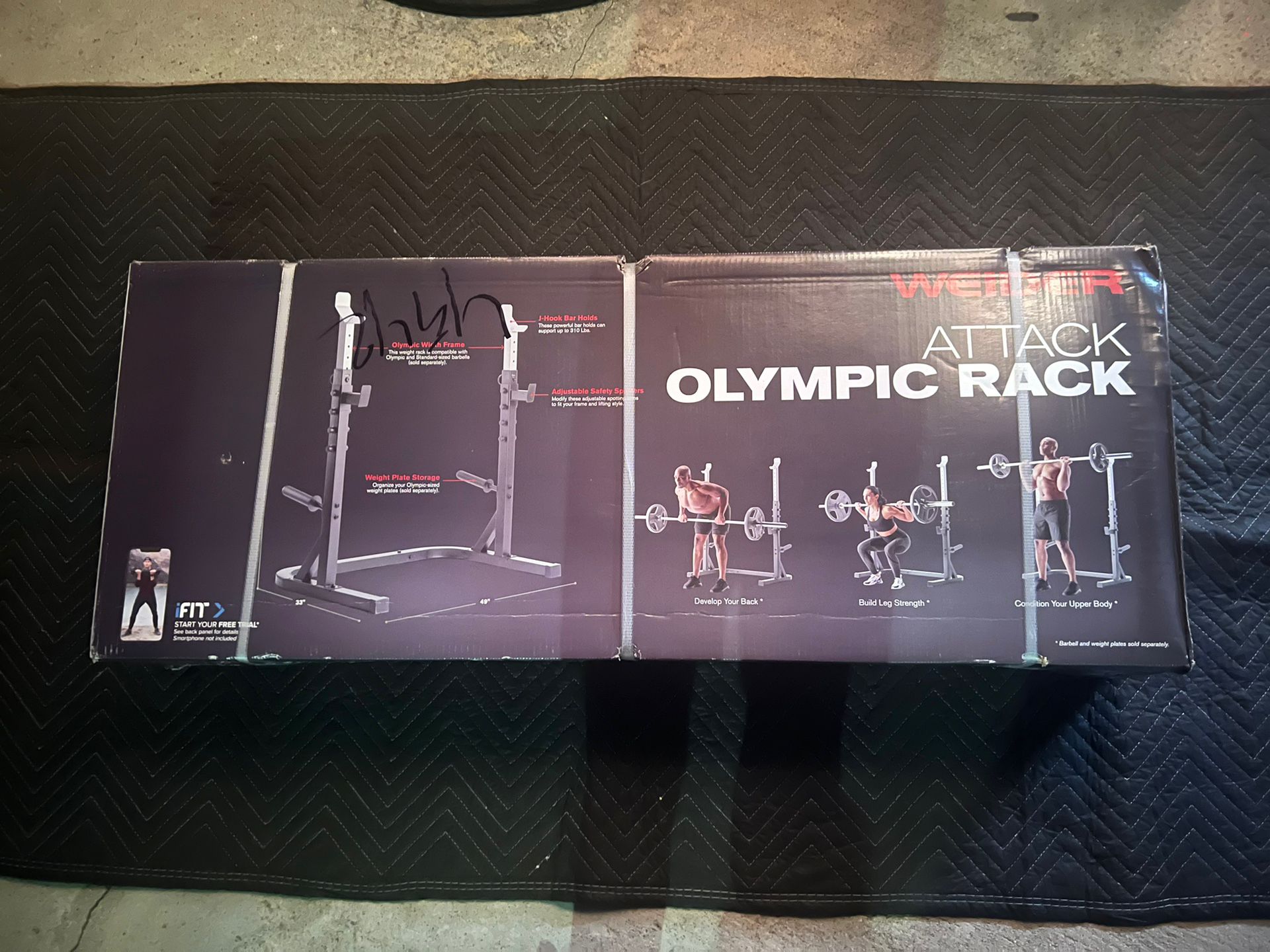 Weider Attack Series Olympic Squat Rack- Need it gone soon give best ...