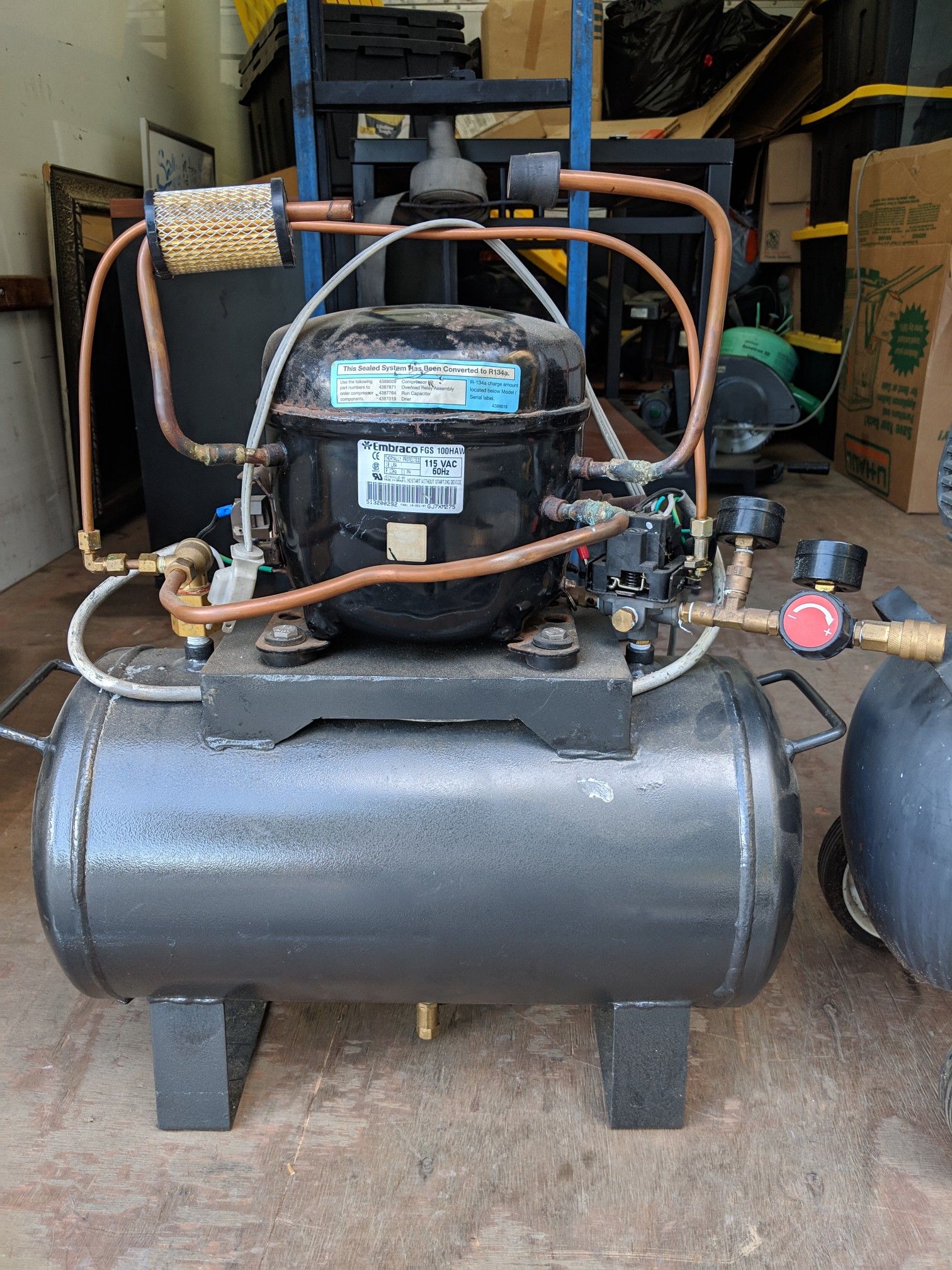 Custom compressor made from refrigerator for Sale in Dallas, TX - OfferUp