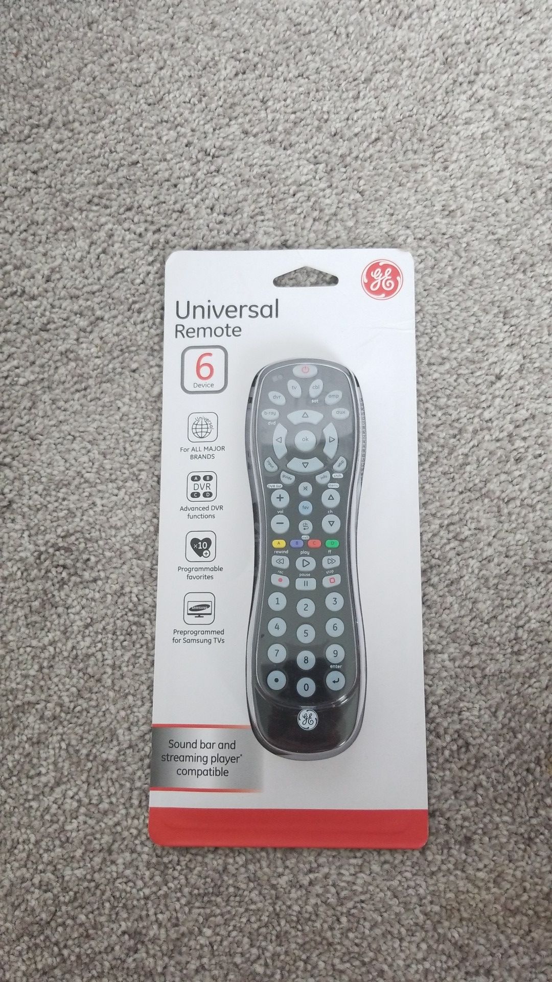 GE universal remote 6 device for Sale in Lake in the Hills, IL - OfferUp