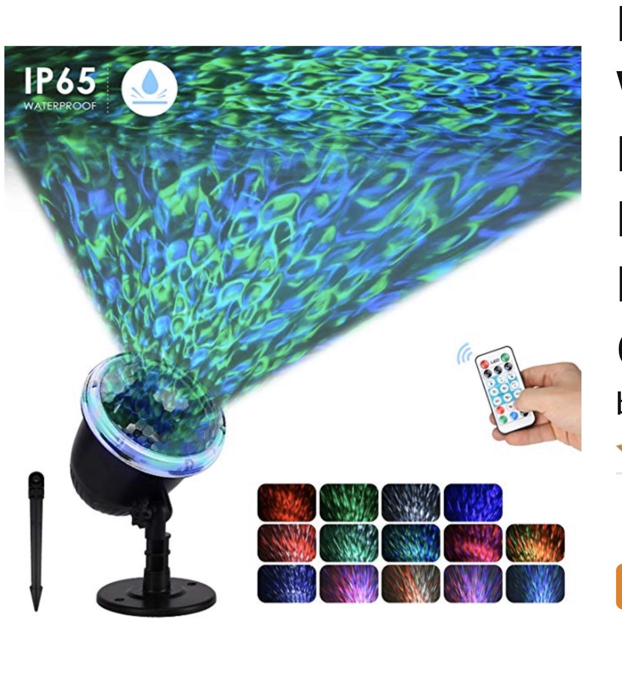 Projector Lights for Christmas Ocean Wave Night Light Water Wave ...