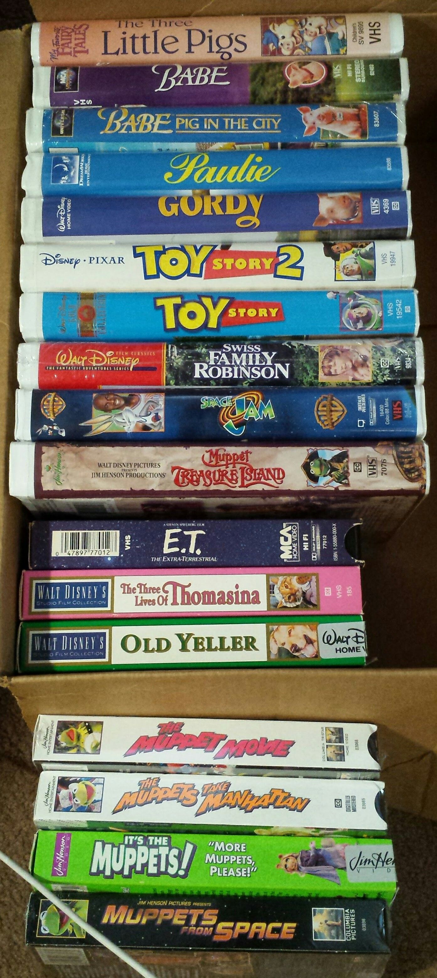 VHS Lot 17 children's VHS movies Disney Pixar Muppets for Sale in ...