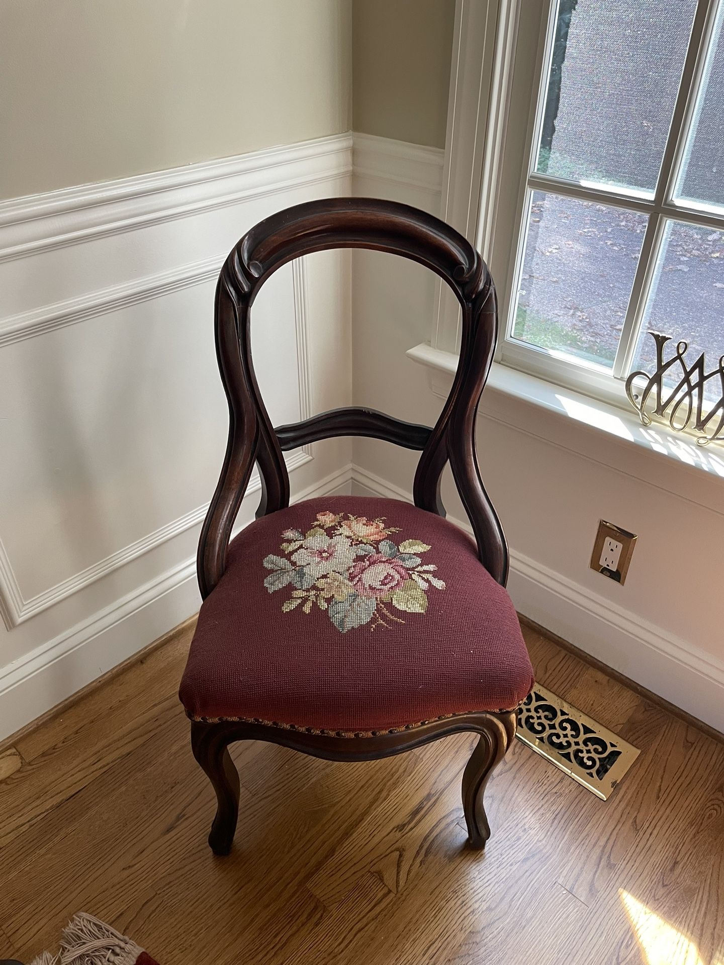 Victorian Needlepoint Chair for Sale in Williamsburg, VA - OfferUp