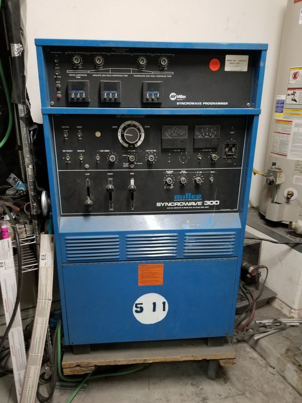 Miller syncrowave 300 TiG welder with pulse control and sp1 syncrowave ...
