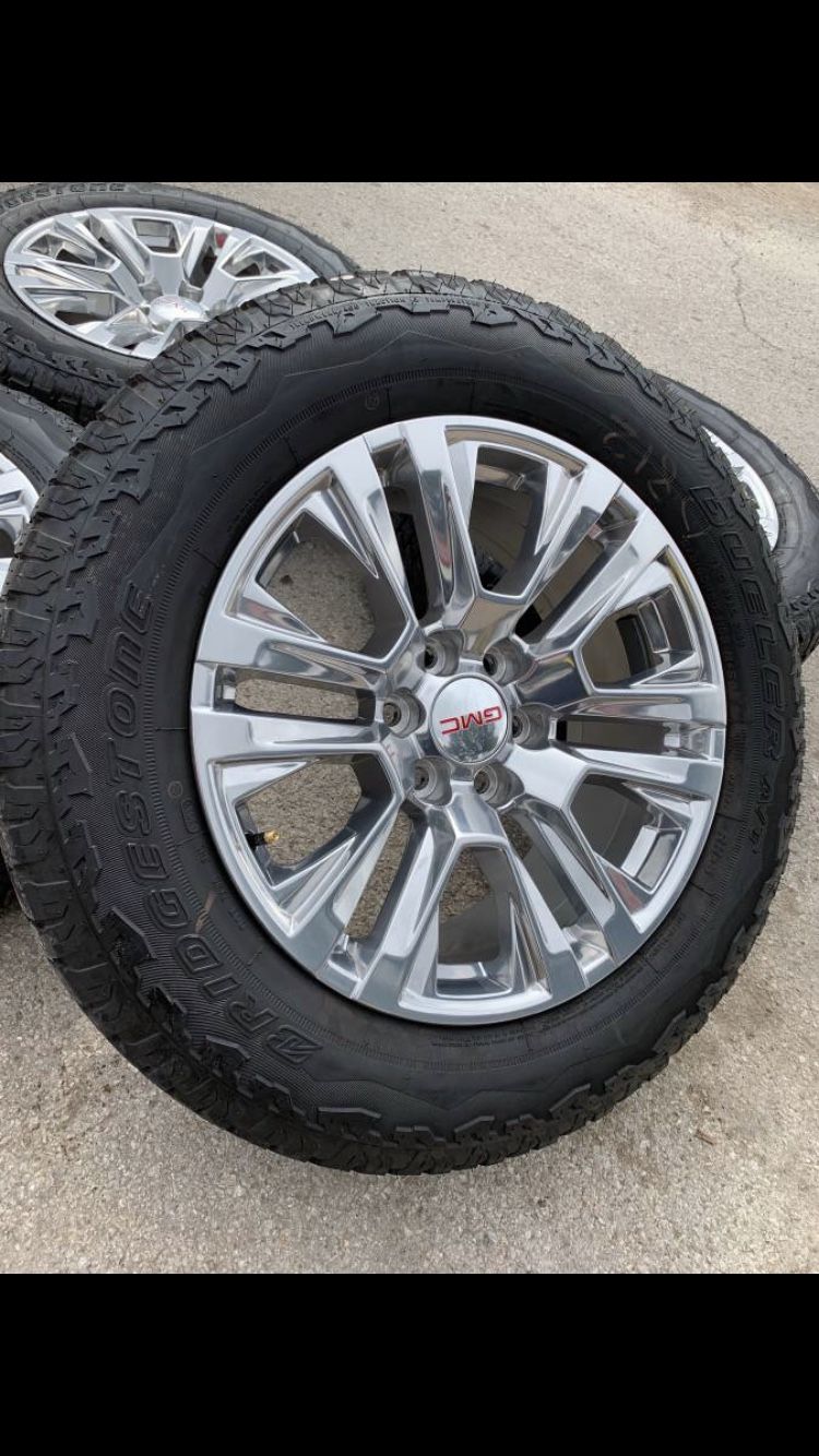 New 2019 20" GMC Rims and Tires 6 Lug Factory Wheels Chevy GMC Sierra ...