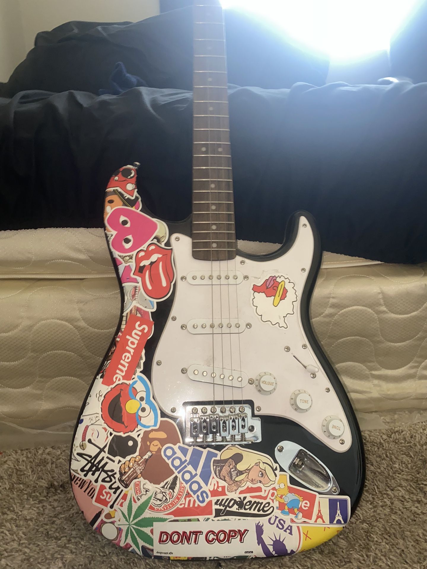 Fender guitar Sticker Bombed for Sale in Riverside, CA - OfferUp