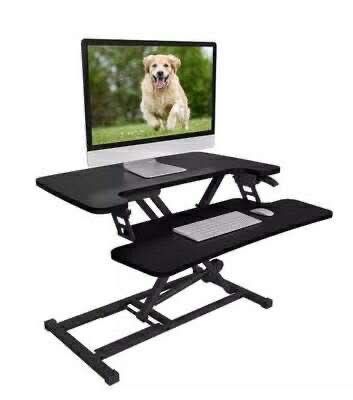 31” Standing Desk Converter - Height Adjustable Stand Up Riser with ...