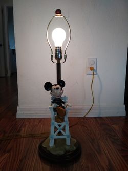 Mickey Mouse Lifeguard Lamp Mickey Mouse Lamp Etsy