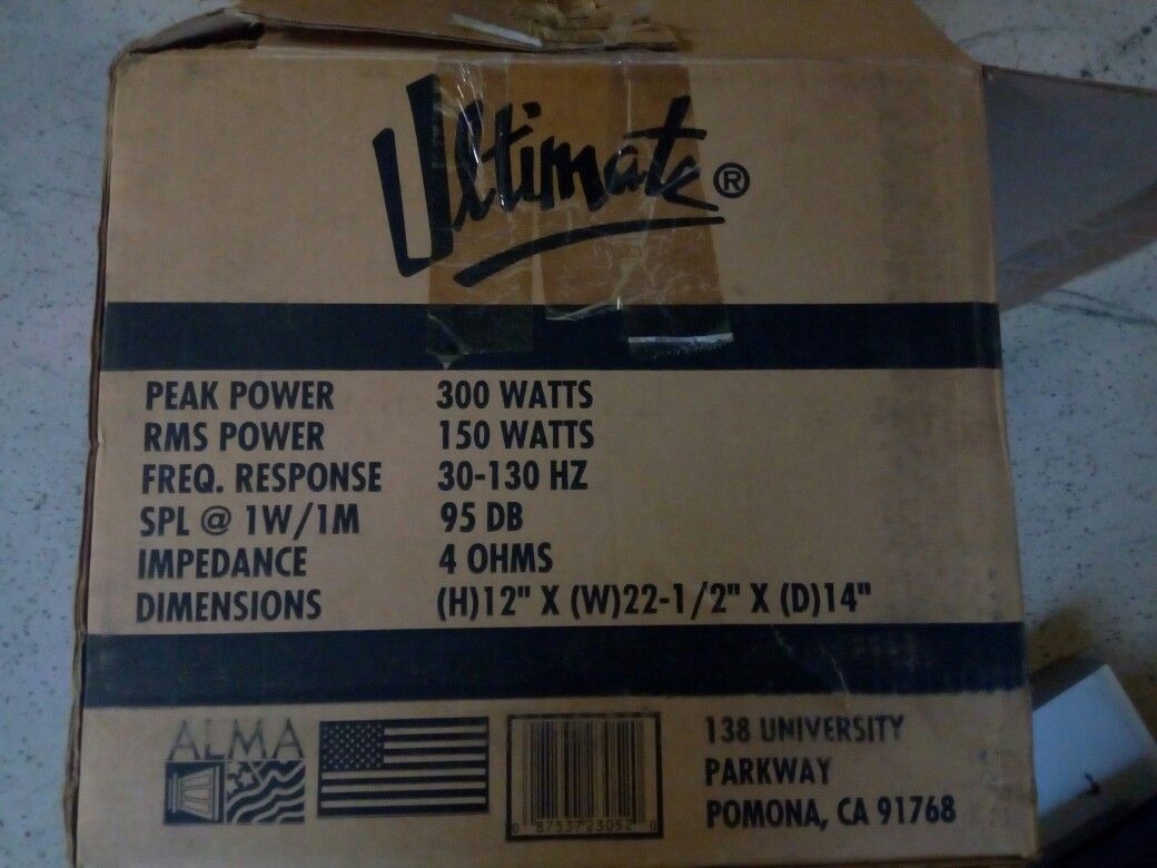 Brand New Dual 8 Inch Bandpass Box With Woofers for Sale in Lilburn, GA ...