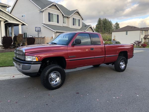 99 Dodge ram 2500 Quad cab 4 x 4 5.9 Coming diesel Low miles for Sale ...