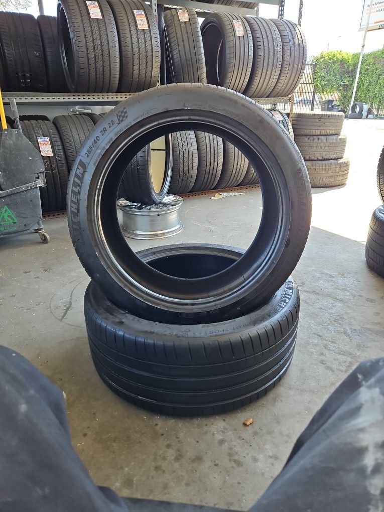 285/40/22 Michelin Pilot Sport 4s Tires 285 40 22 for Sale in Los ...