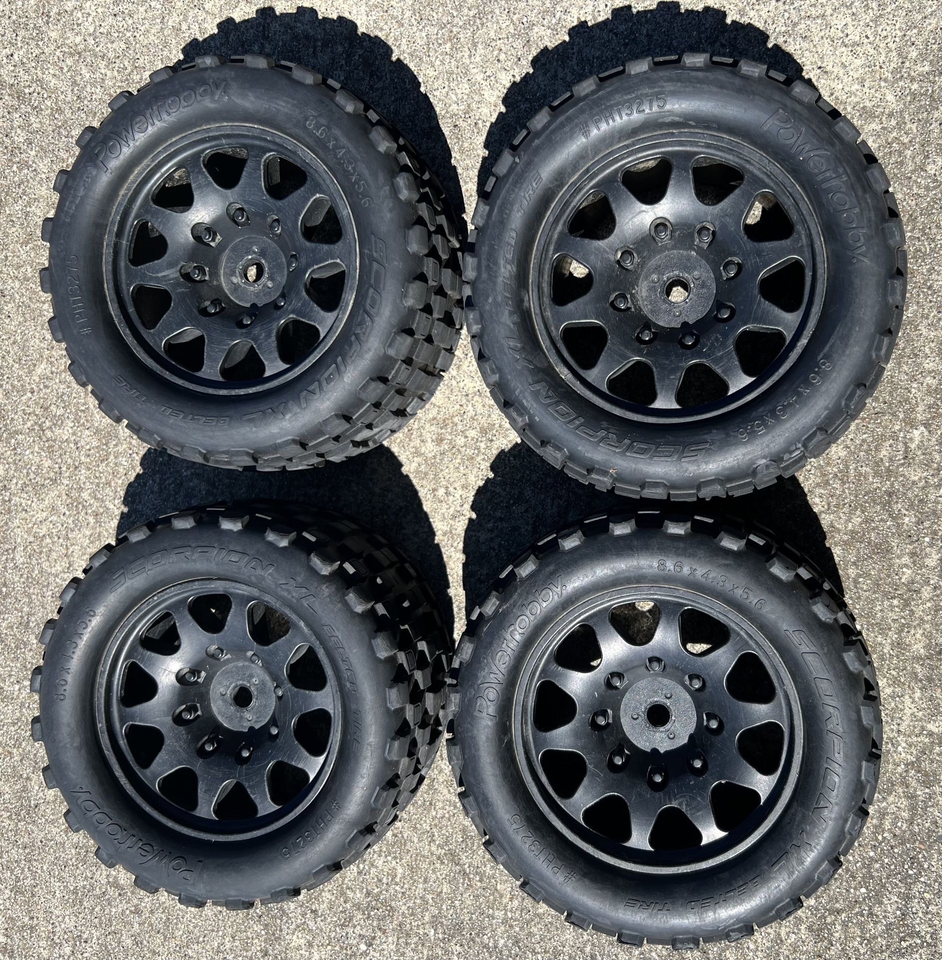 Powerhobby Scorpion XL BELTED Xmaxx Tires for Sale in South San ...
