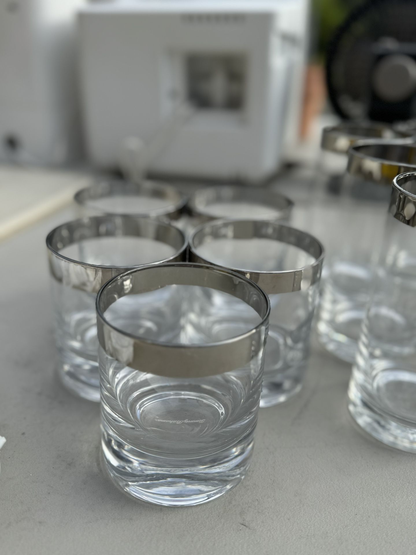 Tommy Bahama Vintage Silver Rim Glass for Sale in Bell Gardens CA OfferUp
