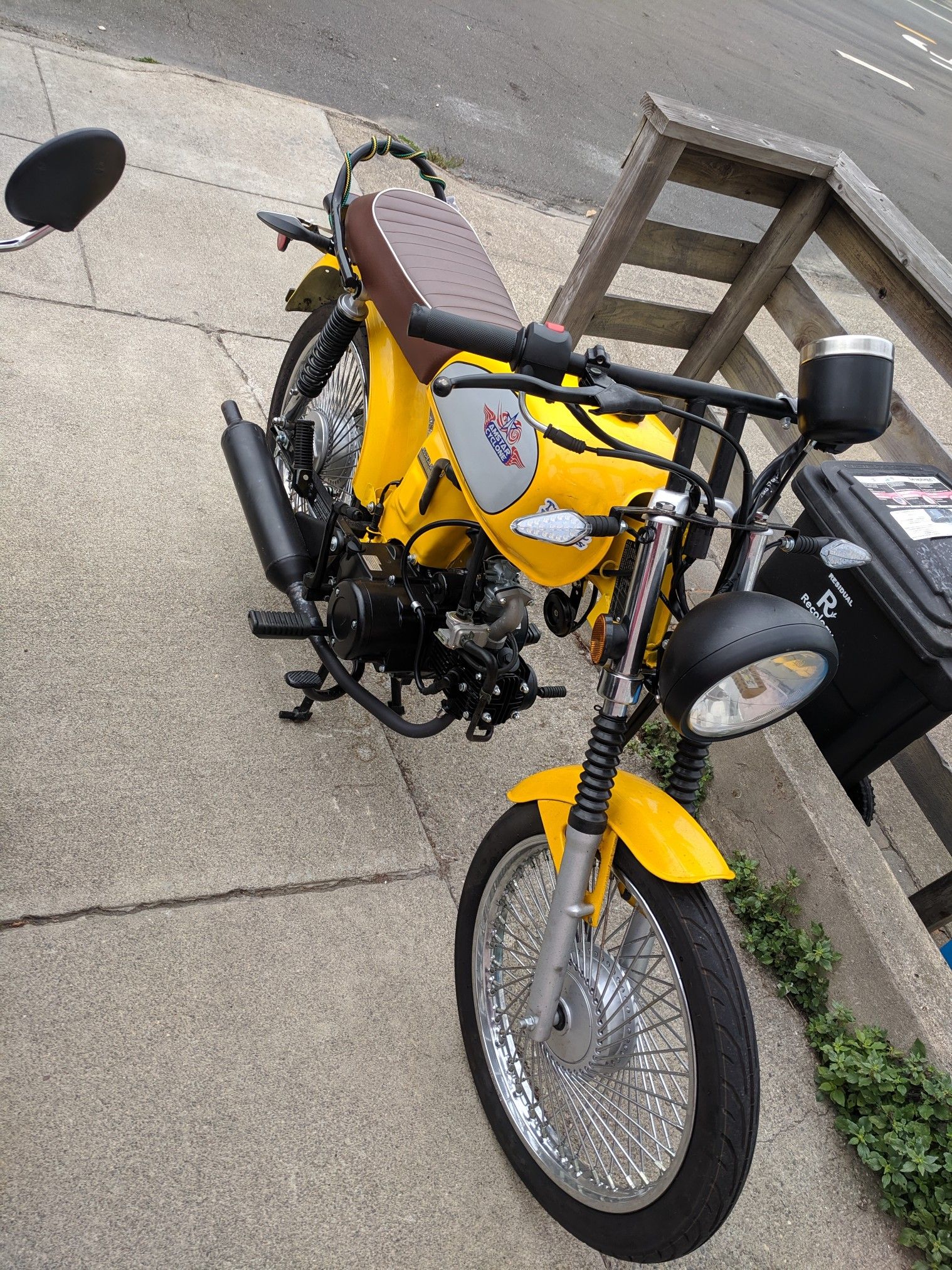 Amstar Cyclone NOSTALGIA 49 3-SPEED SEMI-AUTO MOTORCYCLE SCOOTER for ...