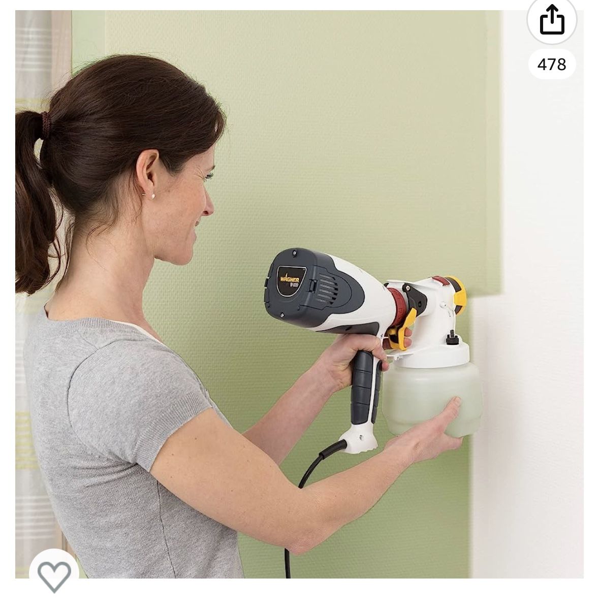 Wagner Spraytech 0529002 PaintREADY Handheld HVLP Paint Sprayer, iSpray ...