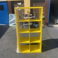 IKEA Yellow KALLAX Shelf unit Yellow Shelf unit for Sale in Bell Gardens CA OfferUp
