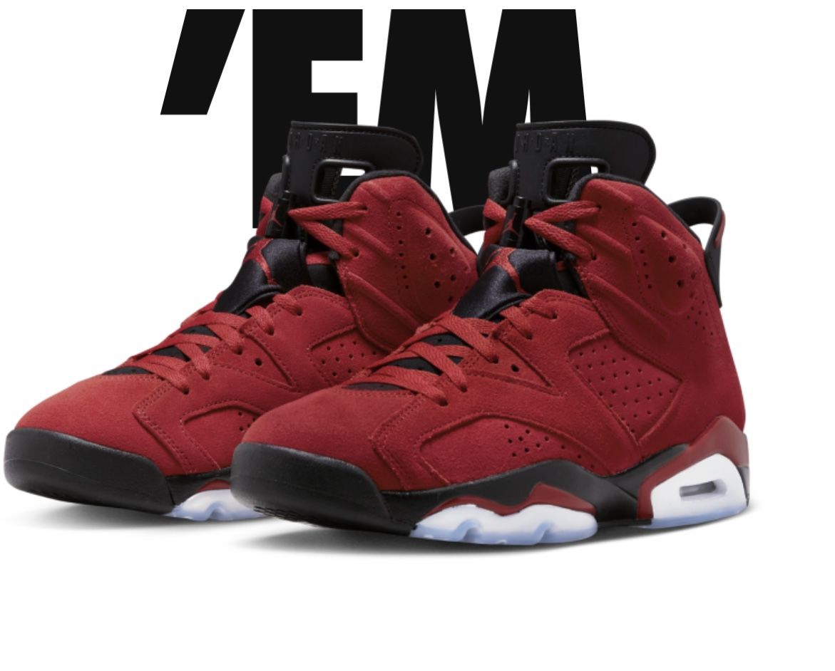 Red Suede 6s
