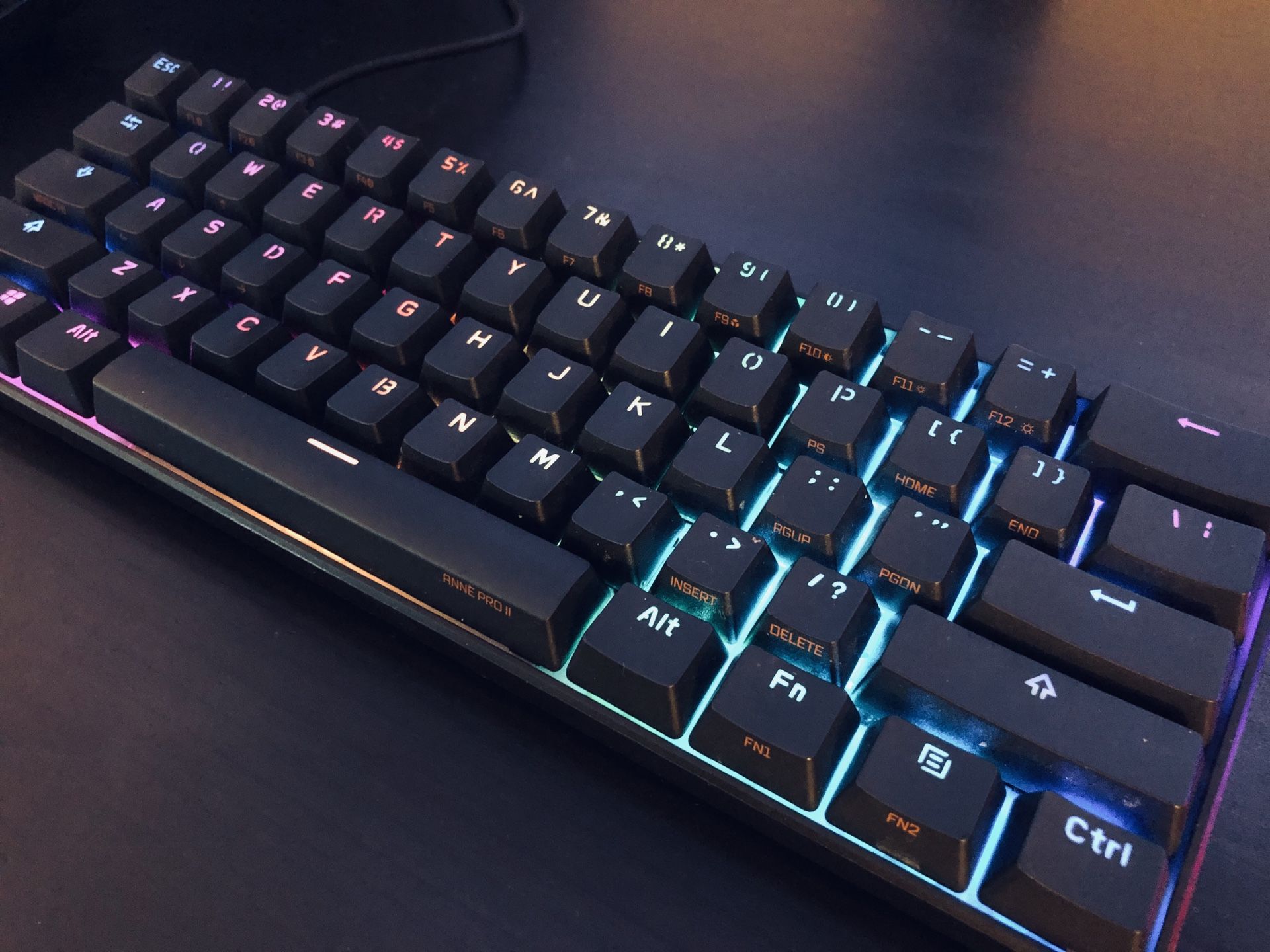 Custom Anne Pro 2 Mechanical Keyboard w/ Lubed Switches for Sale in ...
