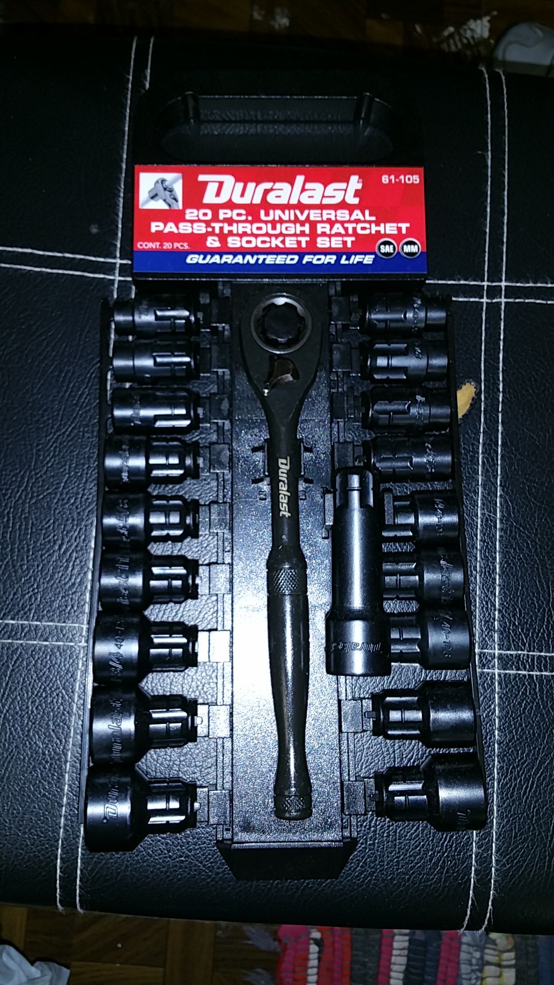 DURALAST 20 PC.UNIVERSAL PASS THROUGH RATCHET AND SOCKET SET for Sale in Cincinnati OH OfferUp