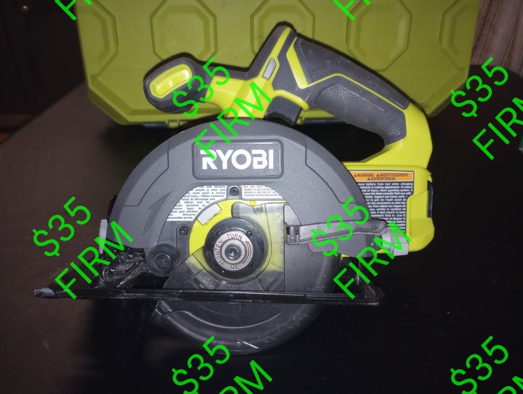 used Ryobi 18 volt "One+" 5 3/8" cordless CIRCULAR SAW ~ PCL500 for ...