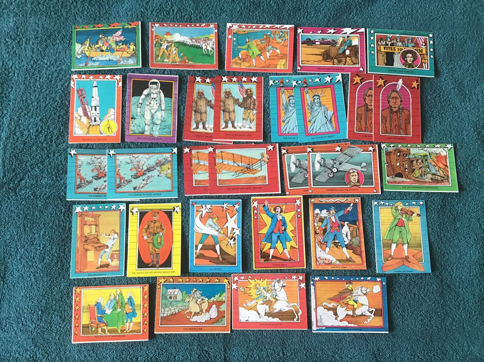Vintage 1976 Scholastic Magazine American History Cards. 30 Total for ...