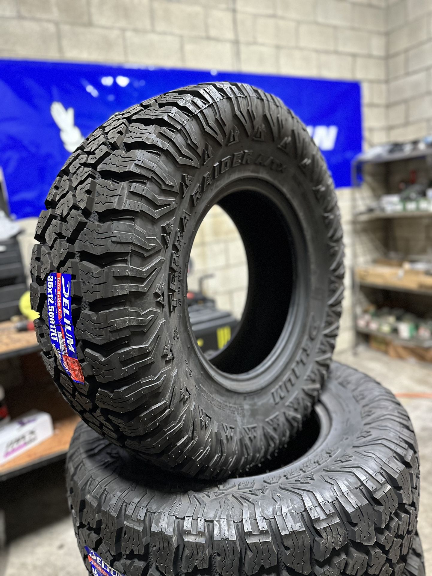 New Set Of (4) 35x12.50R17 Delium Terra Raider AT All Terrain 10 Ply ...