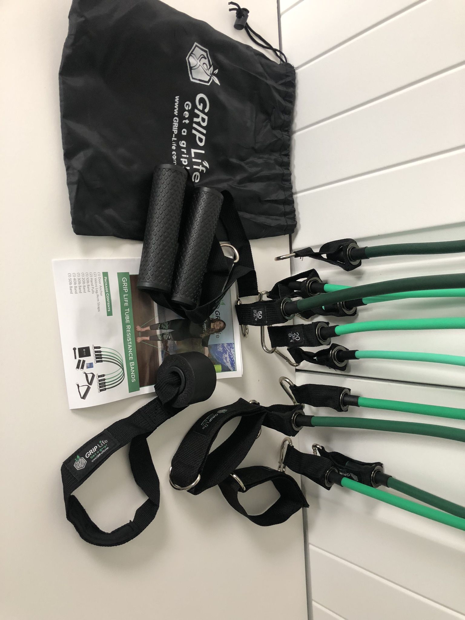 NEW Home Cables Resistance Bands Set (stackable 150lbs & hypoallergenic ...