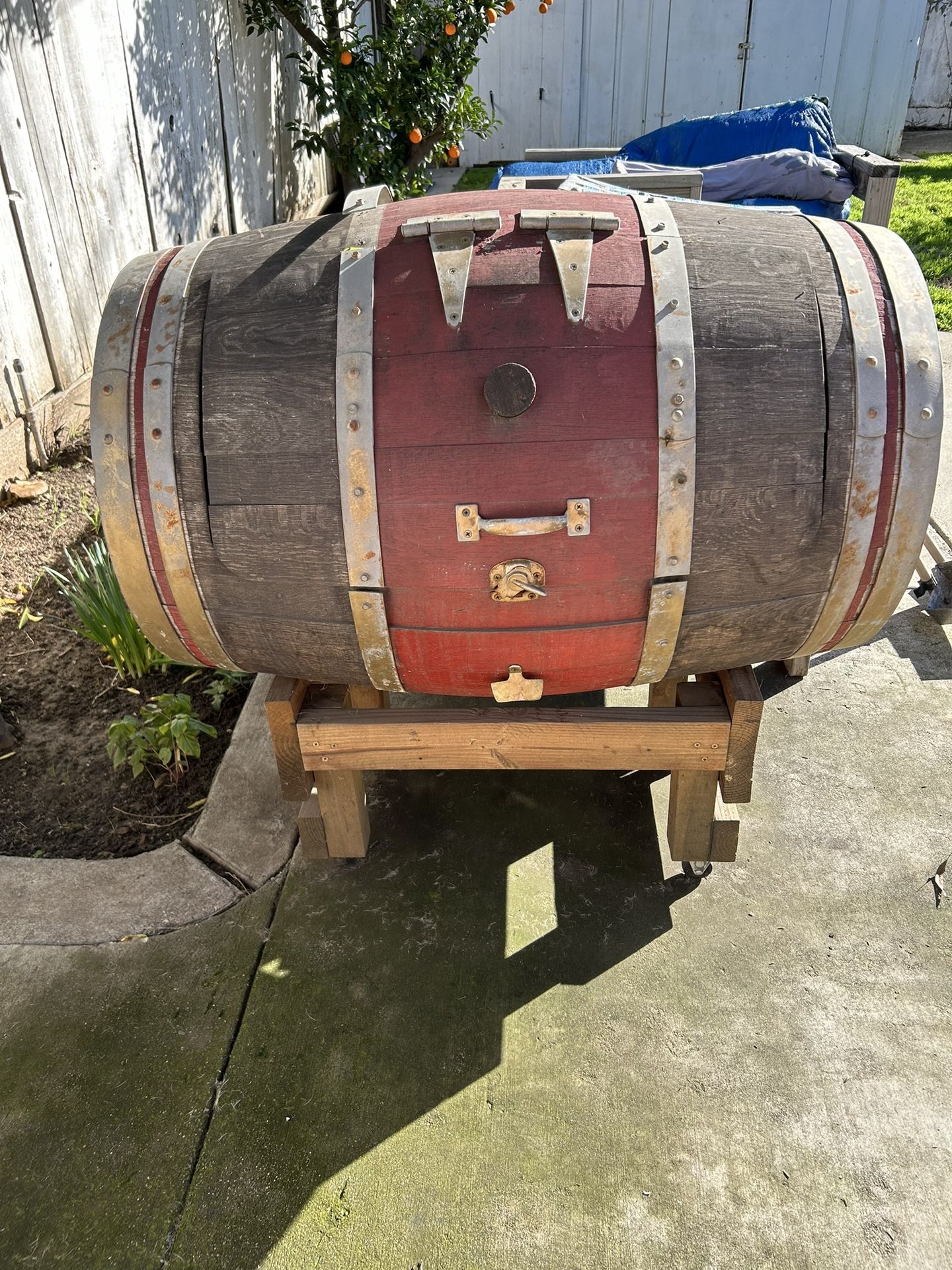 Barrel Ice Chest. Faded Red And Gold…49er Colors for Sale in Stockton ...