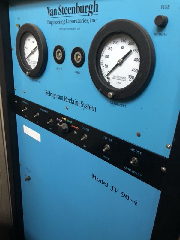 van steenburgh refrigerant reclaim system jv 90-4 for Sale in ...